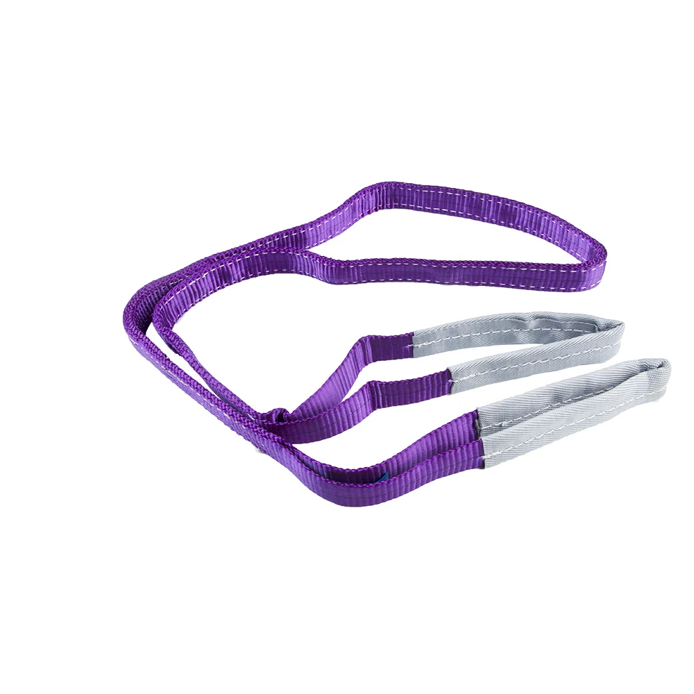 Custom Flat Type Webbing Sling Color Code Lifting Belt Crane 1 Ton Flat ...