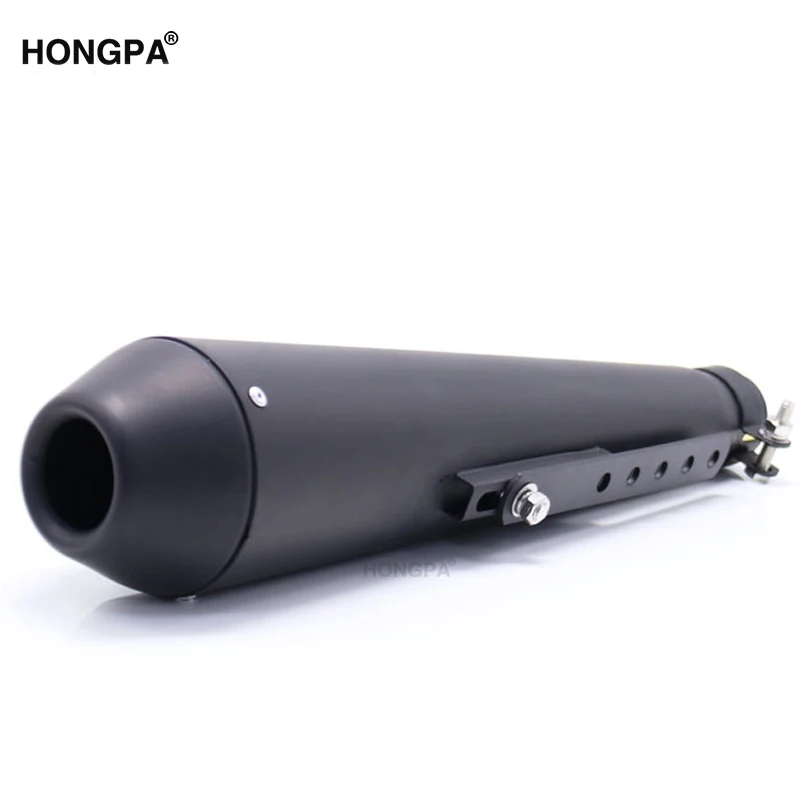 45mm Vintage Motorcycle Exhaust Muffler Pipe for Cafe Racer - Universal ...