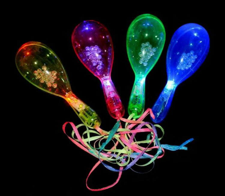 Party Dots Multi Color LED Maracas - Fun & Eco-friendly