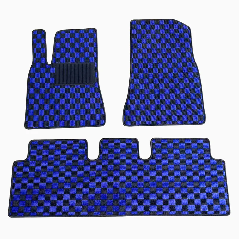 JDM Racing Culture Red Checkered Car Floor Mat Accessories