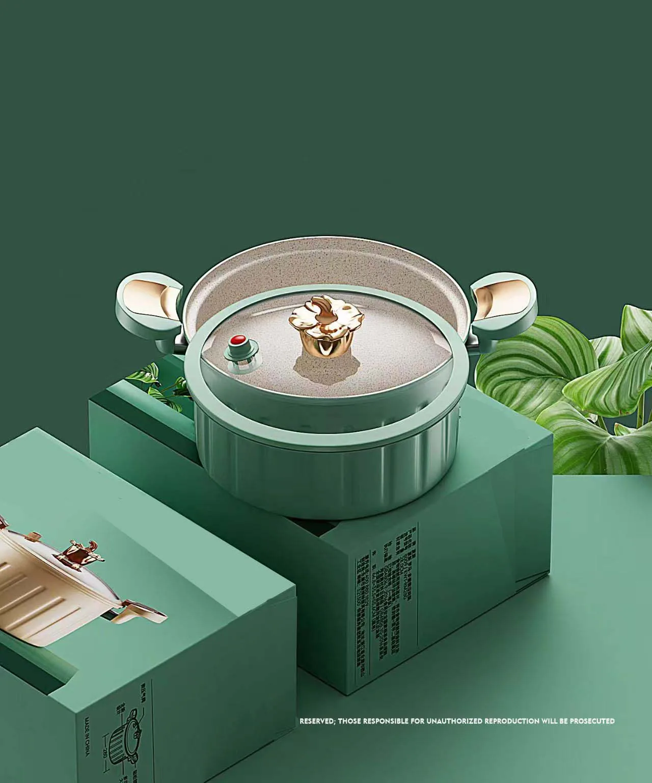 Micro Pressure Cooker Maifan Stone Soup Pot Non-stick Pot Multi ...