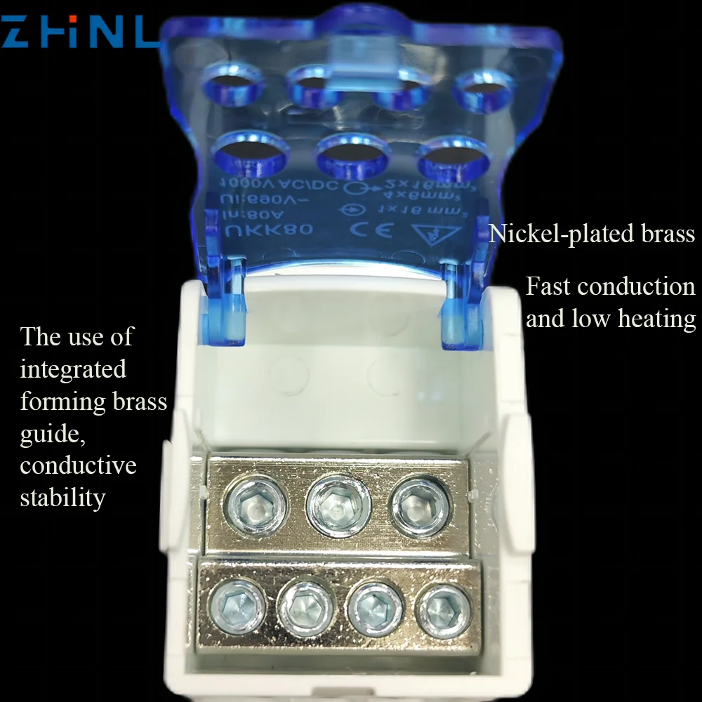 Ukk 80a Single-pole Splitter Box Large Current One Into Multiple Branch ...