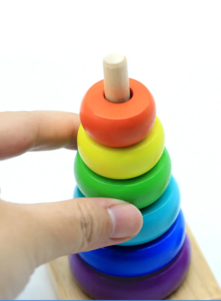 Rainbow Tower Montessori - Educational Stacking Toys
