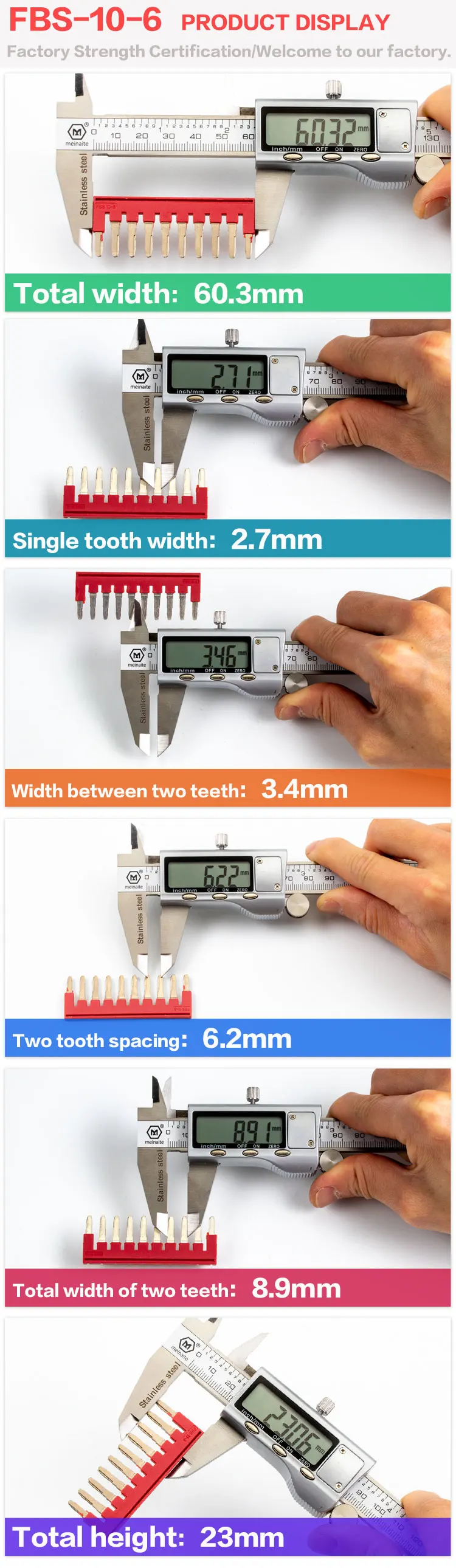 FBS Center Contact Fixed Bridge - Reliable Terminal Solution