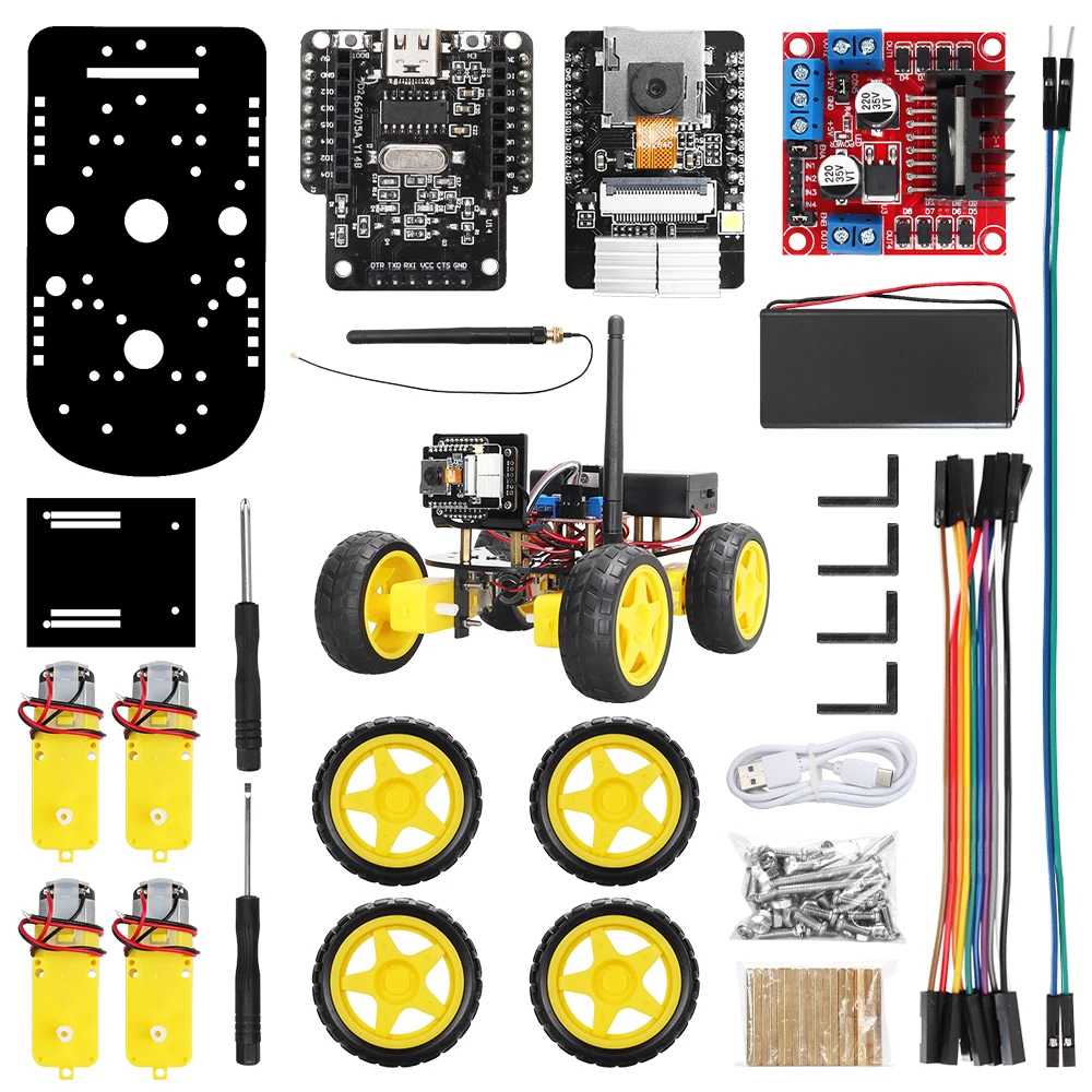 Wifi Robot ESP32 Camera Iot Kit - STEM Education Starter