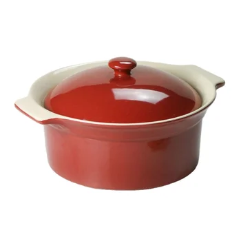 Casserole Dish For Oven With Lid Red Stoneware Baking Dish Set Oven To ...