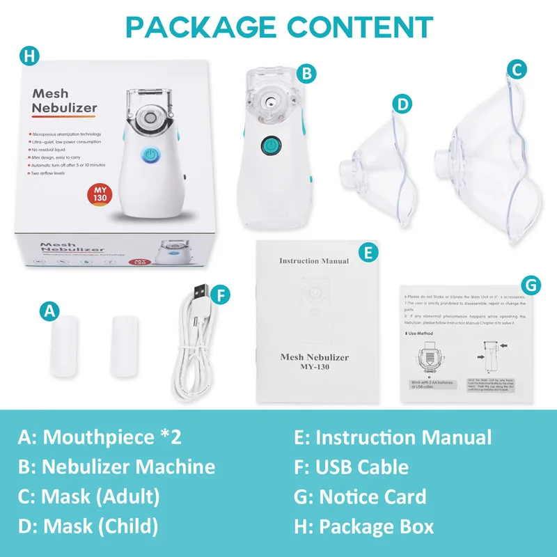 Ultraschall Netz Verpackung - Compact Nebulizer Solutions