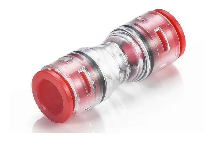 12/10mm Straight Micro Duct Coupler Air Push-in Transparent Fittings Or ...