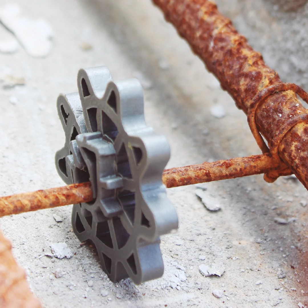 Bumax 25mm 1 Plastic Rebar Spacer For Concrete Cover,Wheel Type Spacer ...