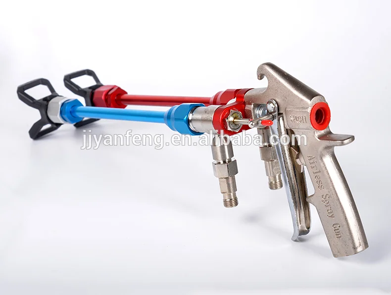 Double Nozzle Airless Spray Gun Spq911-2 Pressure Feed Spray Gun - Buy ...