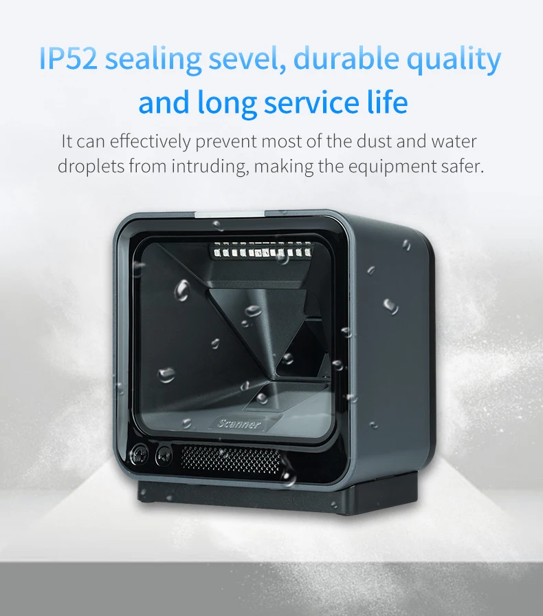 2024 New 2d Qr Code Barcode Scanner Desktop Wall Mount Hands Free ...