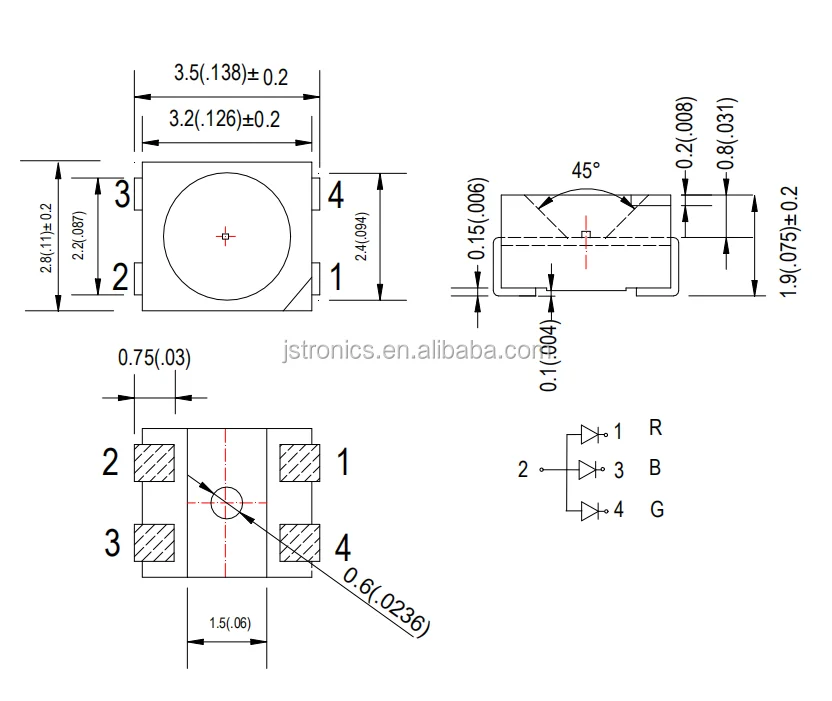 3528 rgb smd led 0.06w led rgb smd 다이오드 3528 led 데이터 시트| Alibaba.com