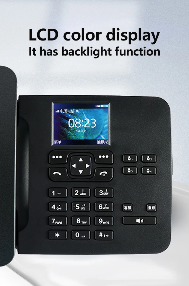 High quality 12 years factory 4G VOLTE LTE wireless landline phone desk ...