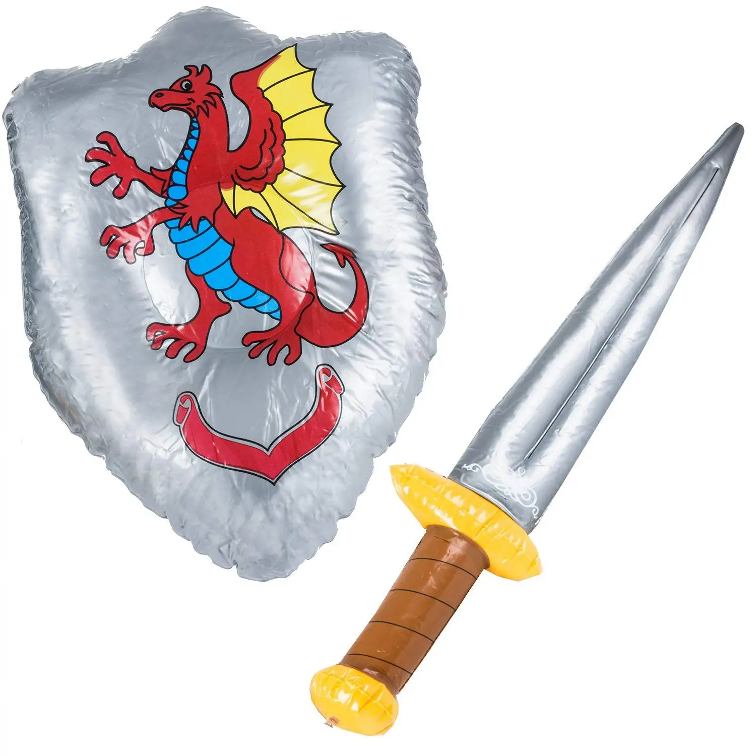 Factory Price PVC Kids Toy Inflatable Sword Shield Warrior Weapons Toy ...