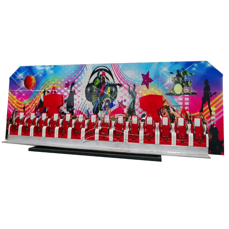12 Seats Carnival Game Crazy Wave Portable Trailer Mounted Amusement ...