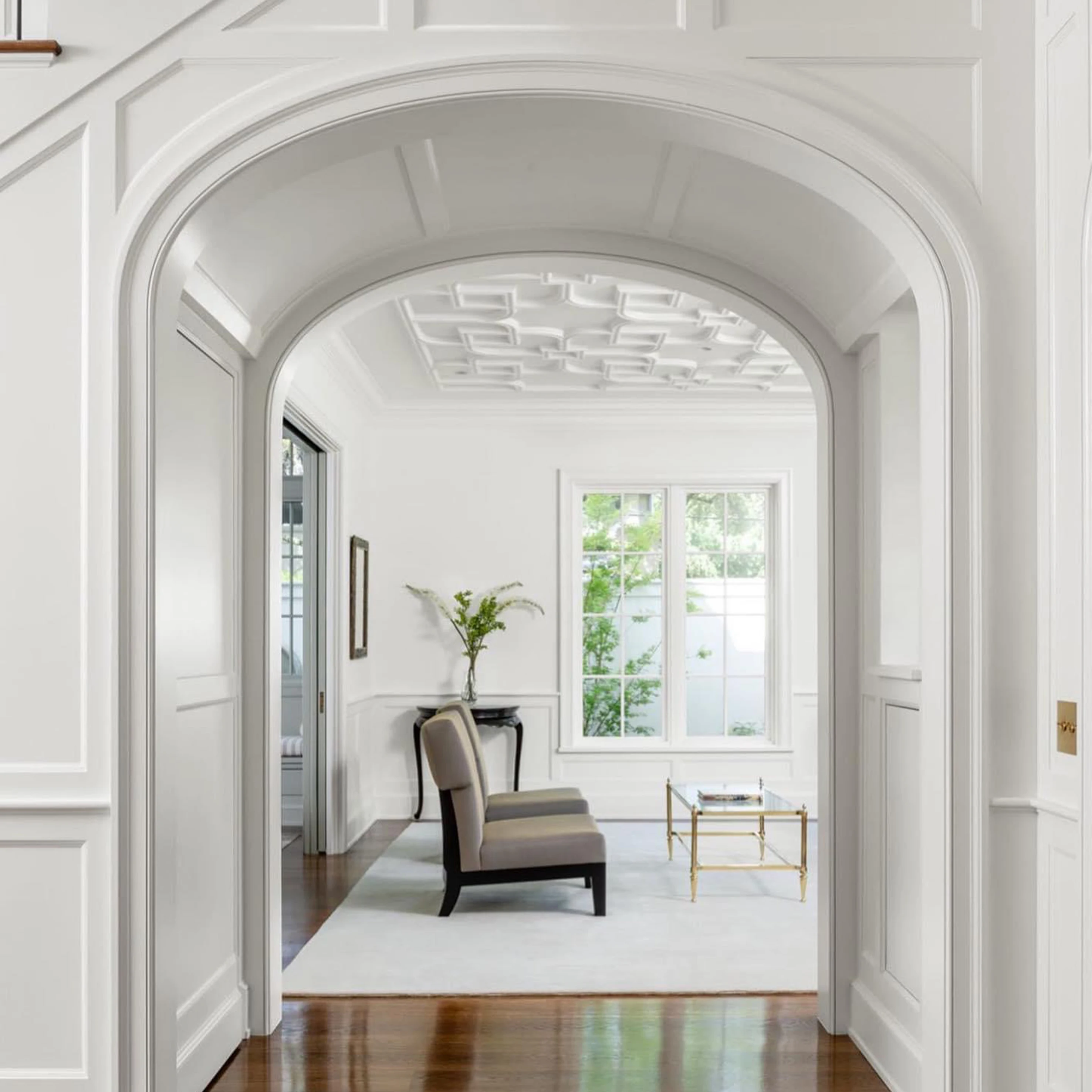 White Primed Wooden Crown Moulding Wall Decorative Panelsolid Wood ...