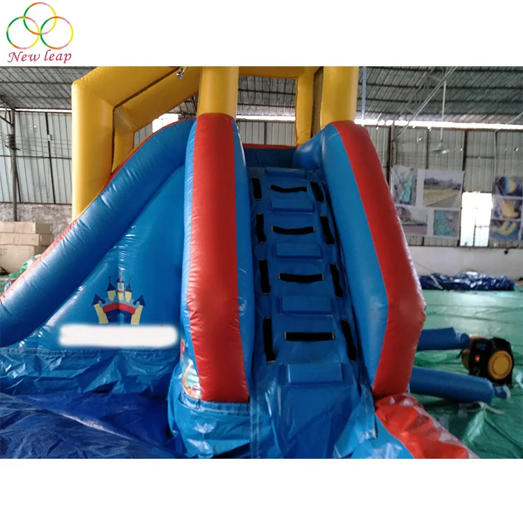 4m High Outdoor Sea World Small Inflatable Water Slide With Pool And ...