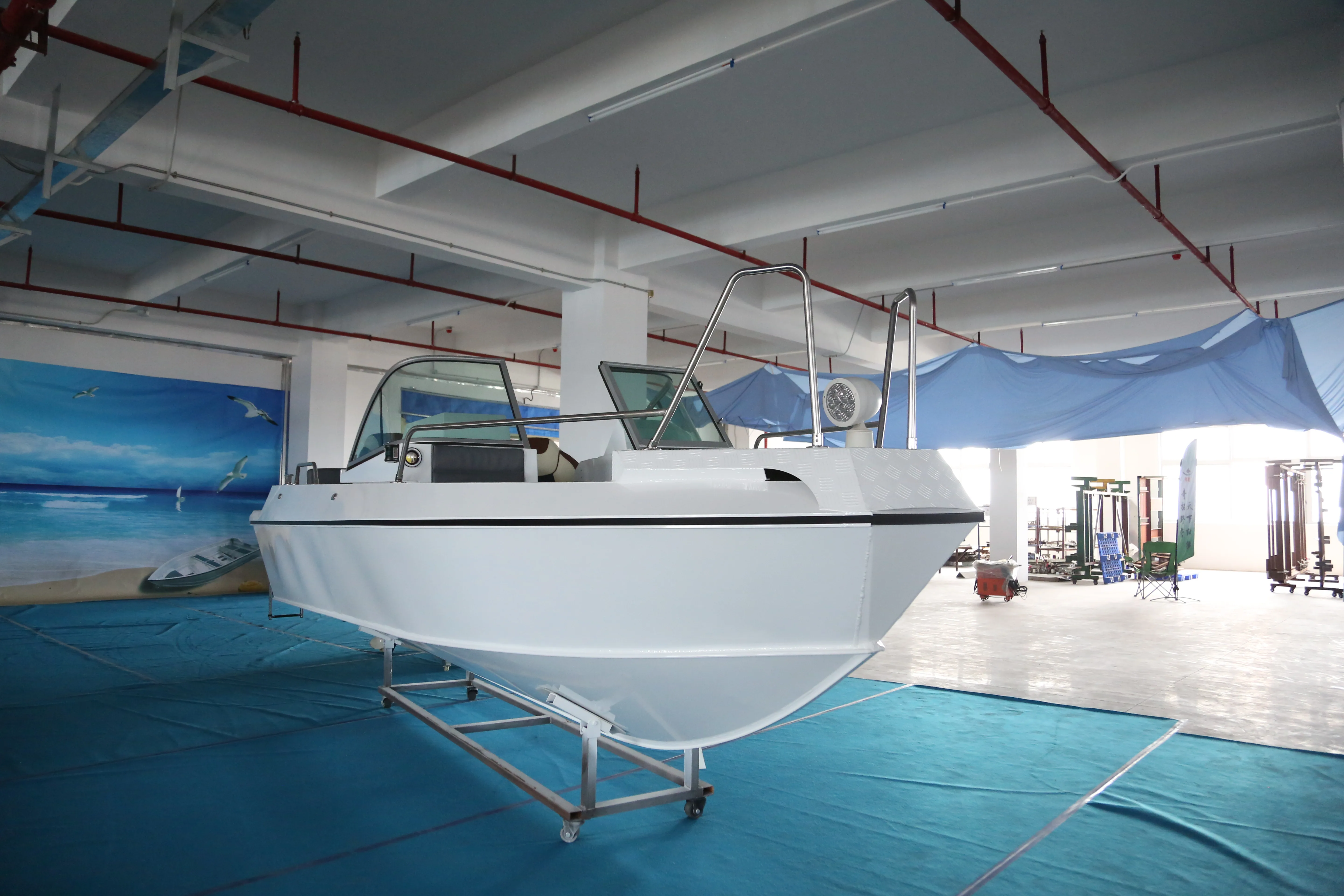 Small Aluminum Alloy Fishing Boat with Console for Sale