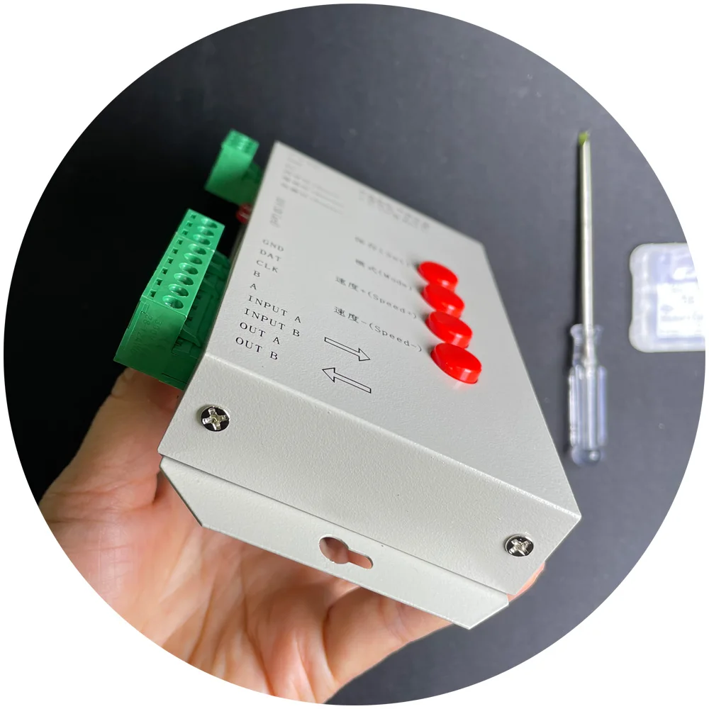 Addressable Programming LED RGB Controller T1000S SD Card Pixels ...