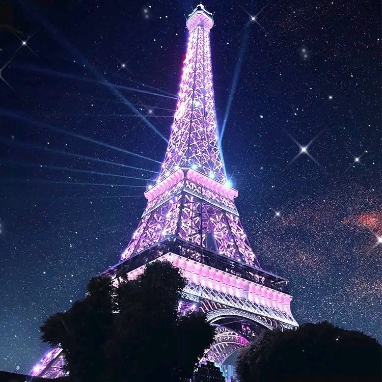 3m Paint Yellow Eiffel Tower Centerpiece/ Large Iron Christmas Eiffel ...