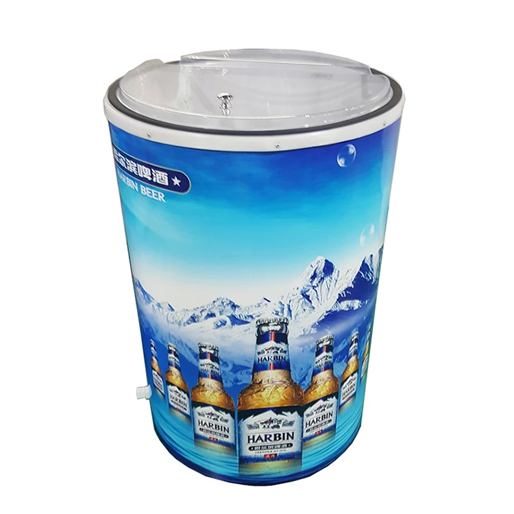 Customized Supermarket Ice Bucket - Ice Hawk Round Barrel