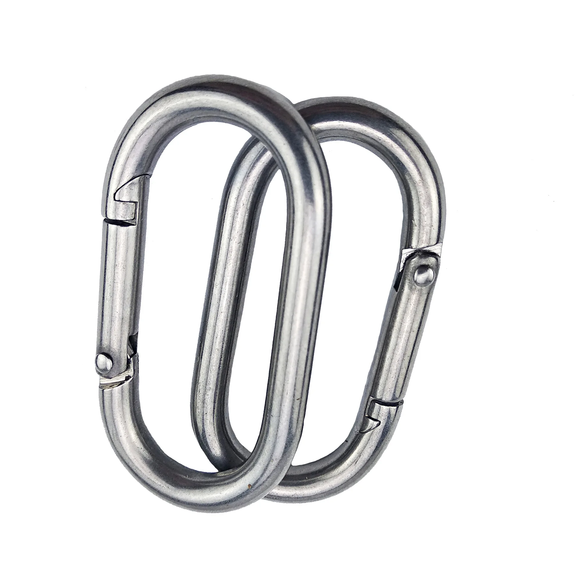 Heavy-Duty Stainless Steel O Ring Carabiner Quick Link Straight Snap ...
