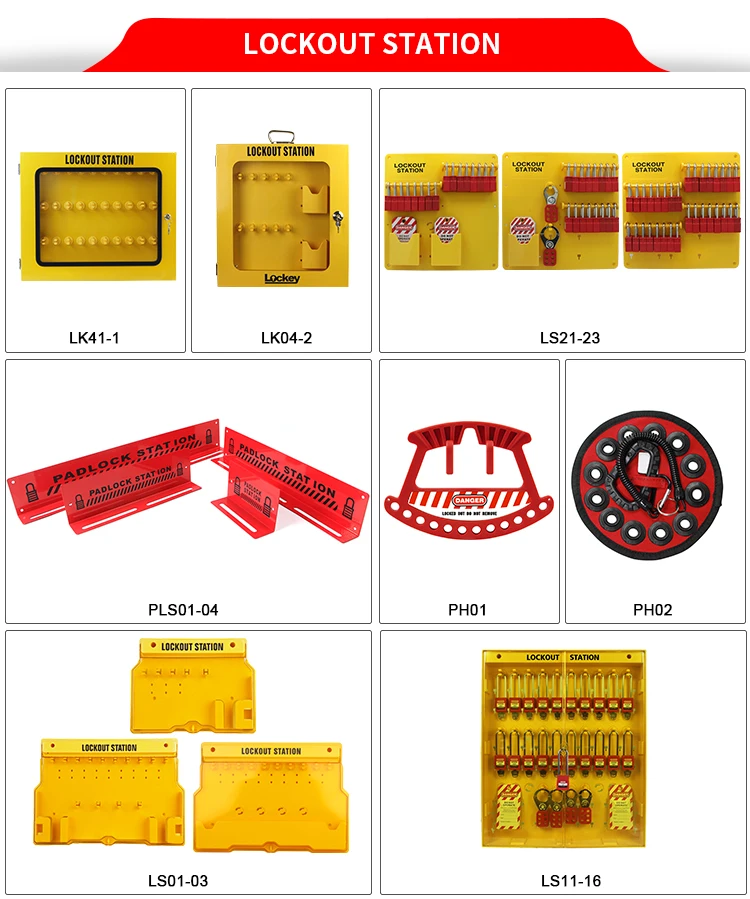 Prolockey Lock Out Tag Out Lock Safety Loto Wall Mounted Lockout Tagout ...