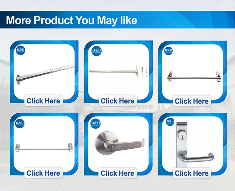 Ansi Grade 1 Ul Fire Stainless Steel 304 Half Length Push Bar Panic ...