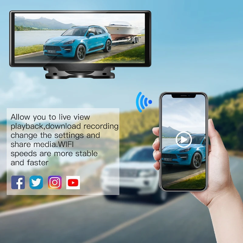 XYD 1080p Camera Portable - Universal Carplay DVR