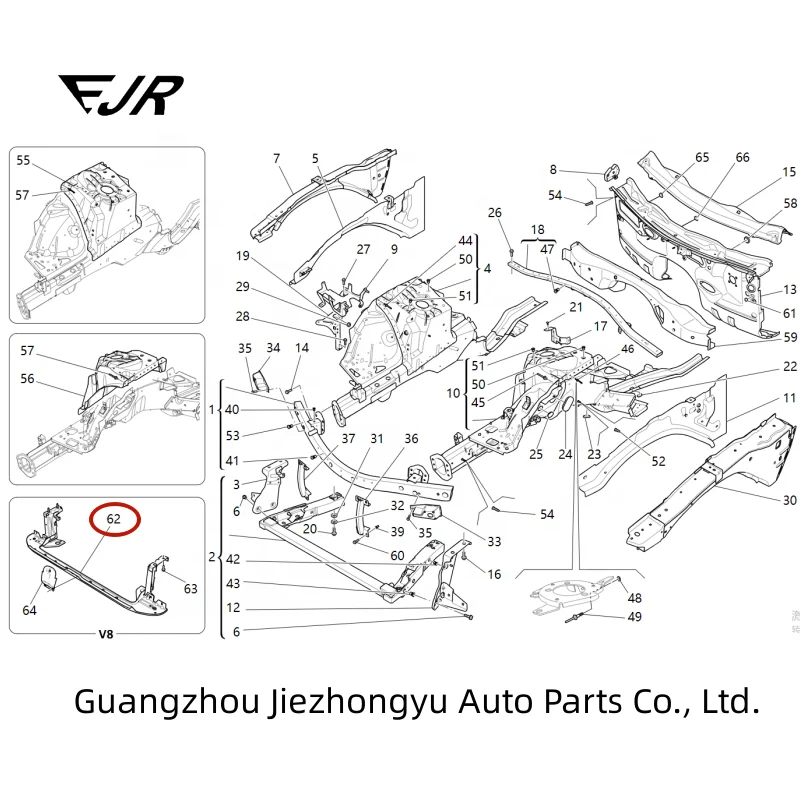 670035458 Lower FRONT-END Module Support for Quattroporte| Alibaba.com