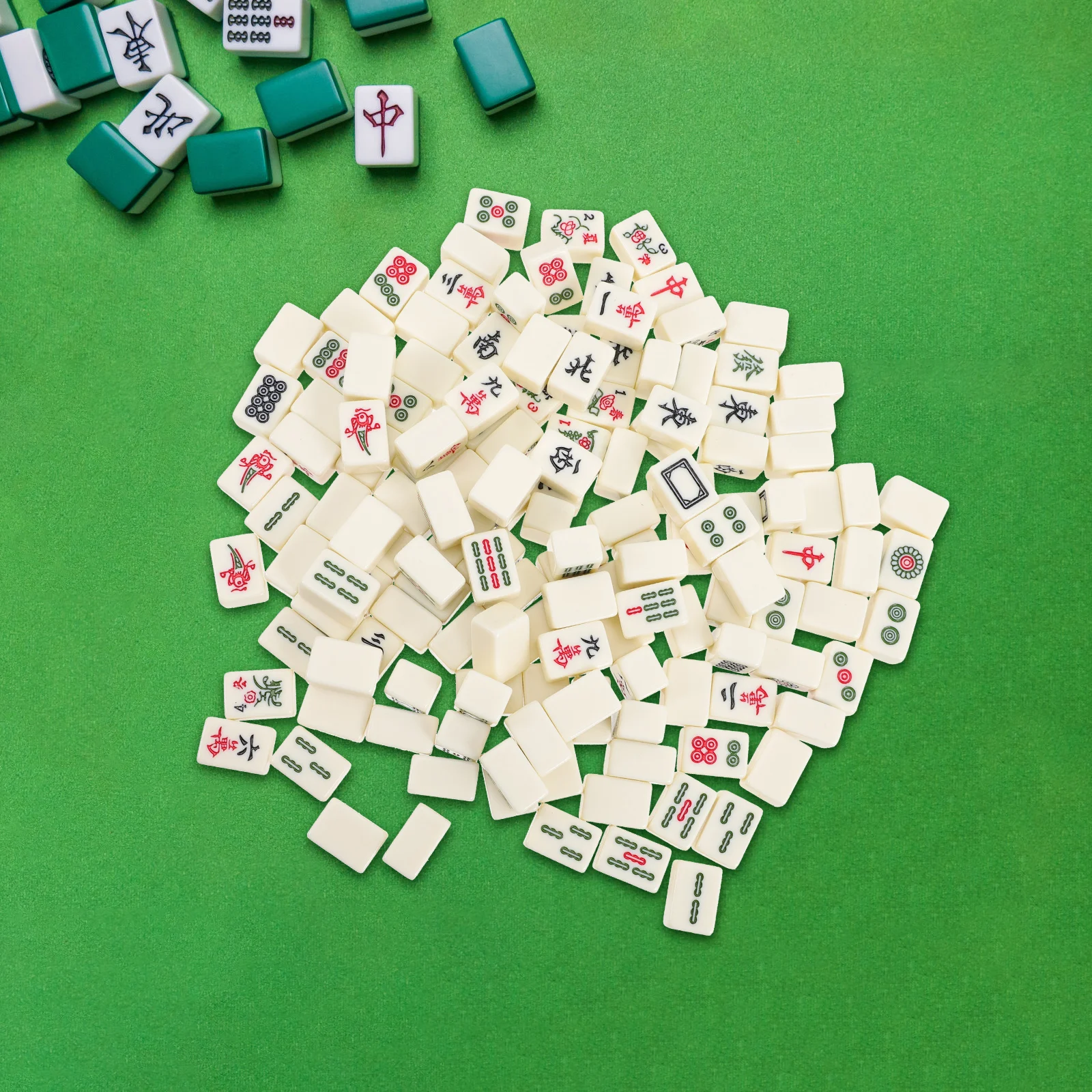 Chinese Numbered Mahjong Set 144 Tiles Mah-jong Set Portable Chinese ...