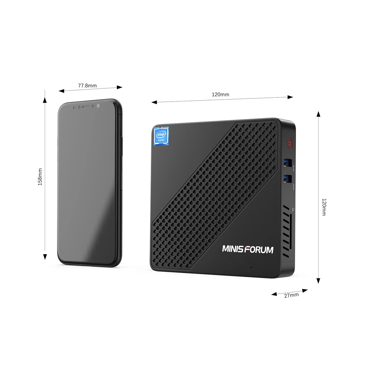 Minisforum N40 Mini PC with N3350/N4020 4GB DDR4 RAM 64GB SSD Hard ...