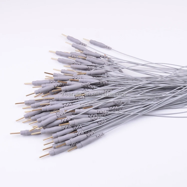 Emg Ecg Ekg Eeg Snap-on Socket Electrode Lead Cable - Buy Color Coded 4 ...