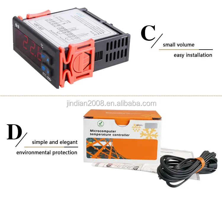 ETC-200+ Digital Thermostat Controller for Precise Heating