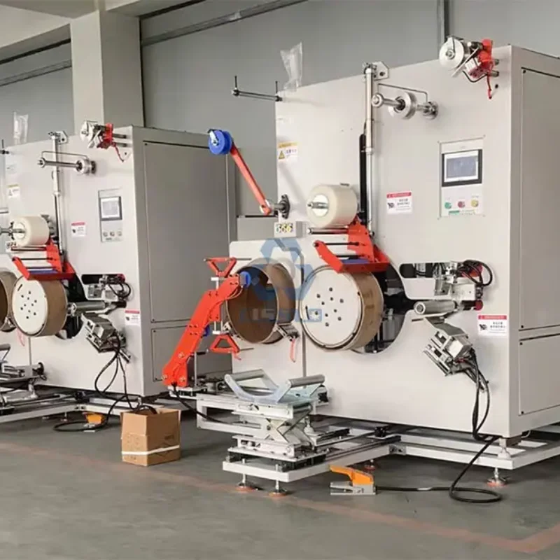 Full Automatic PLC Control PP PET Strapping Belt Rewinder Machinery ...