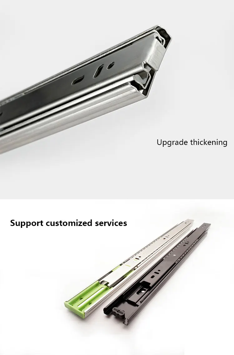 Modern Kitchen Cabinet Ss Custom Adjustable Drawer Slider For Cabinet ...