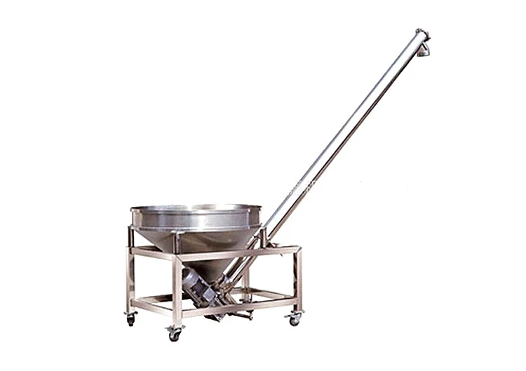 Vertical Inclining Screw Feeder / Auger Conveyor Hoister Elevator For ...