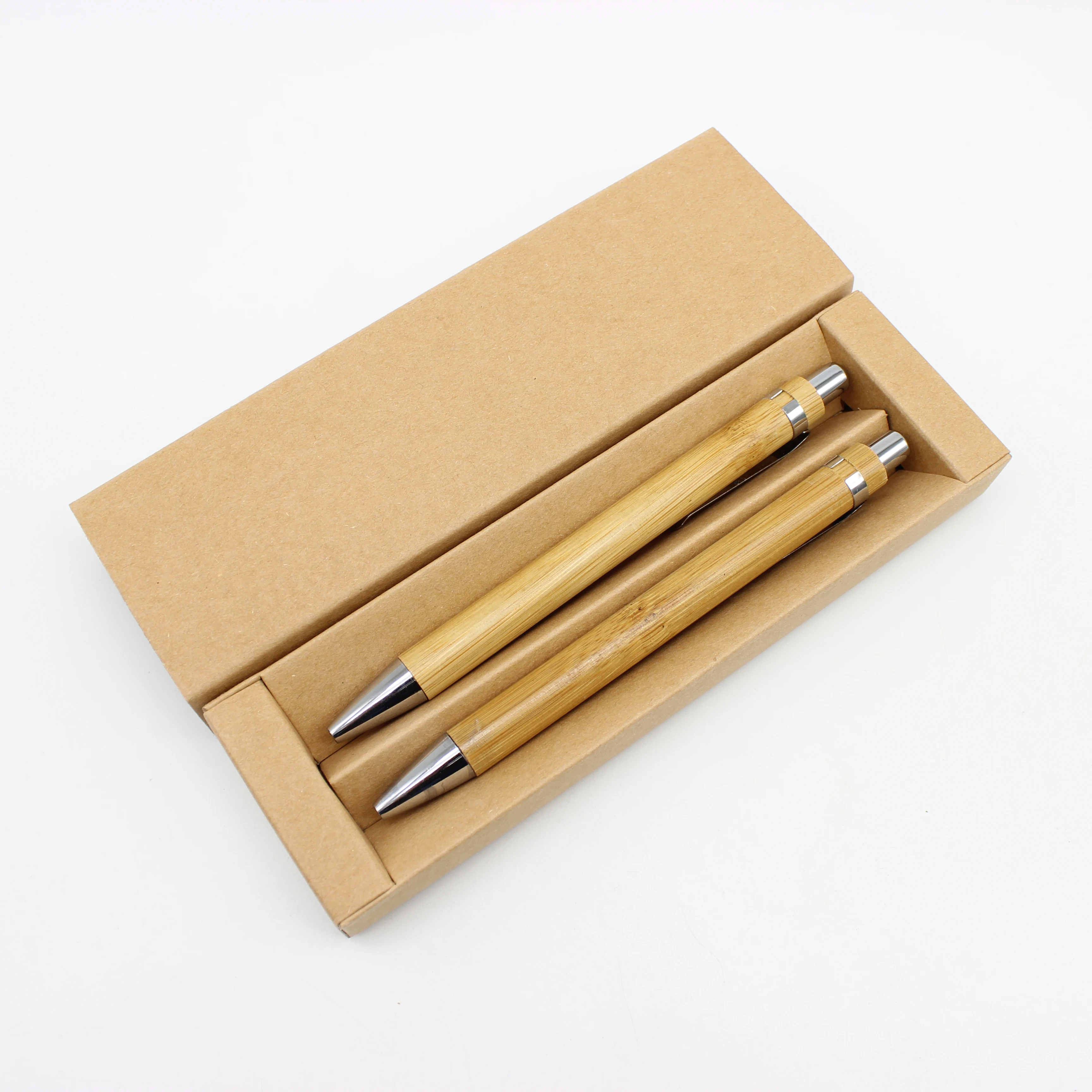 Custom Eco Friendly Logo Wooden Pen with Case Gift Set