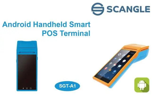 Scangle Portable Android Mobile Pos Terminal with NFC Reader