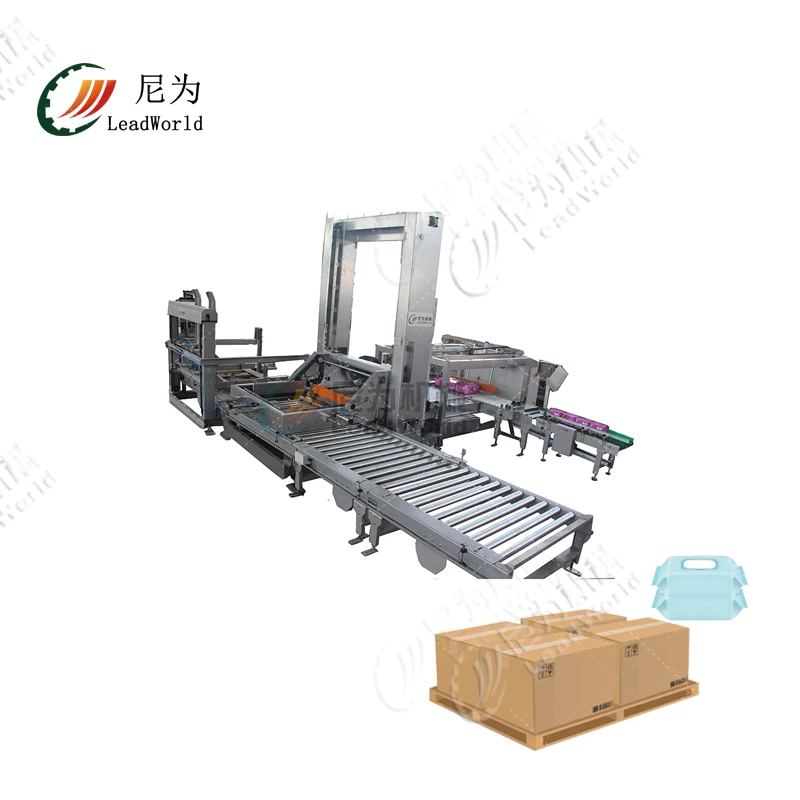 With Pallet Destacker And Slip Sheet Dispenser Bottle Carton Box ...