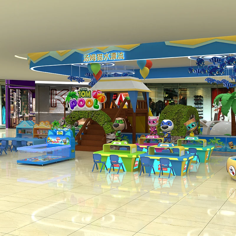 Indoor Amusement Equipment River Water Park Kids Drifitng Waterway Park ...