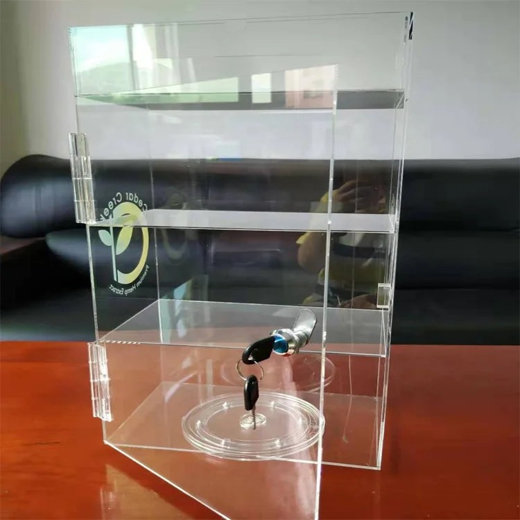 Wholesale Clear Acrylic Hemp Display Cabinet Rotating Counter Display ...