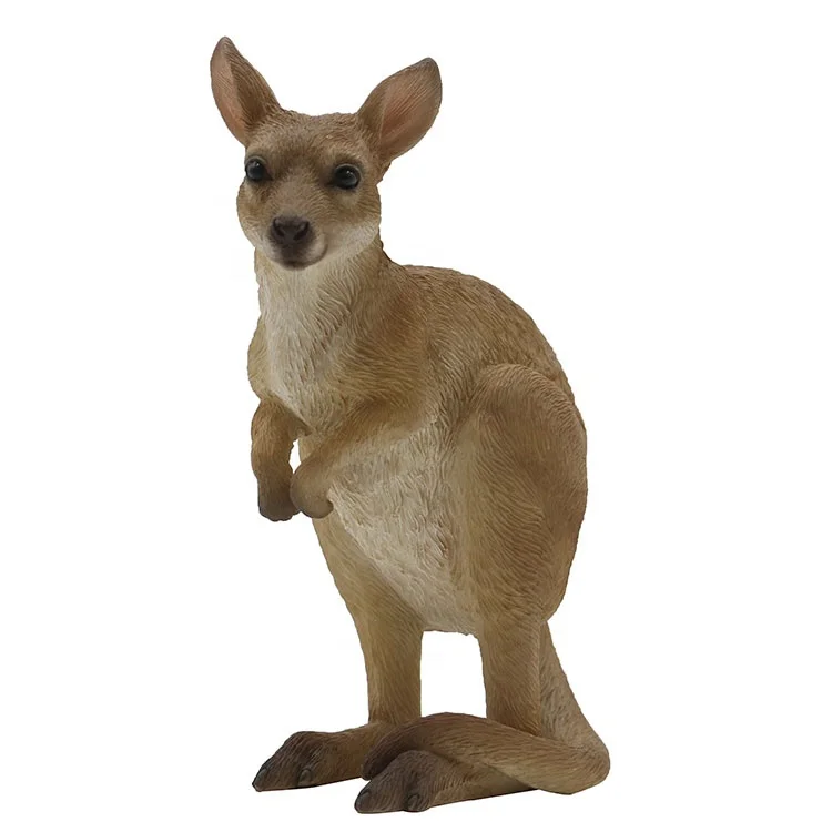 Resin Outdoor Animals Kangaroo Garden Sculpture,Realistic Animal Garden ...