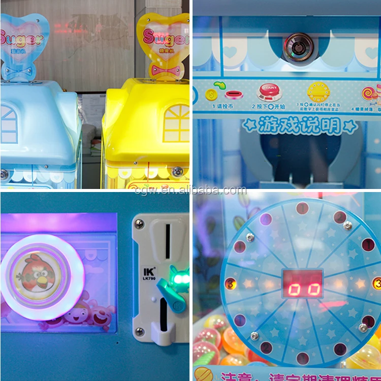 2020 Arcade Mini Prize Claw Catch Toy Plush Candy Crane Vending Catch ...