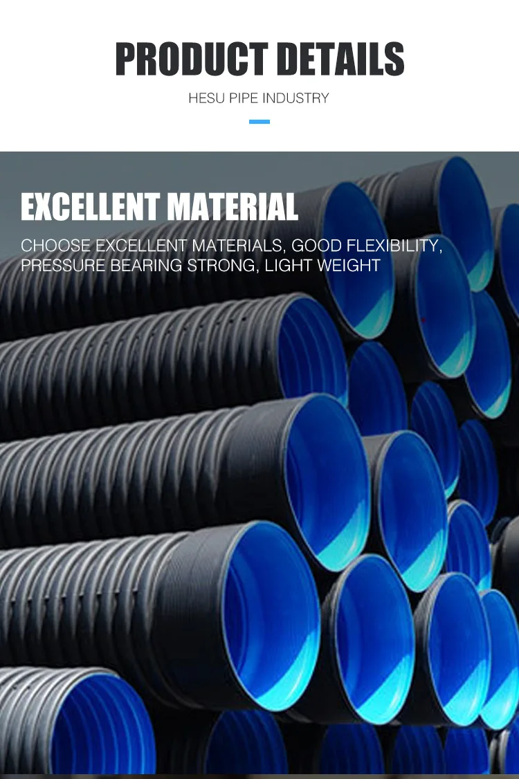 HDPE 12 Inch Plastic Culvert Pipe for Durable Water Delivery - Flexible ...