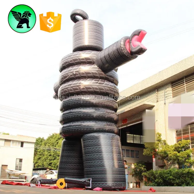 10m Giant Tire Advertising Inflatable Customized Promotional Inflatable ...