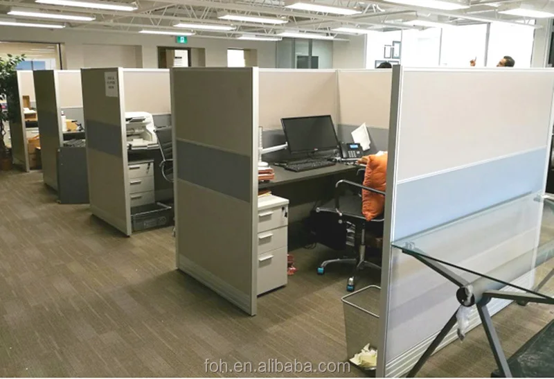 Open Space Office Workstation with Sit Stand Desk FOH-42WT