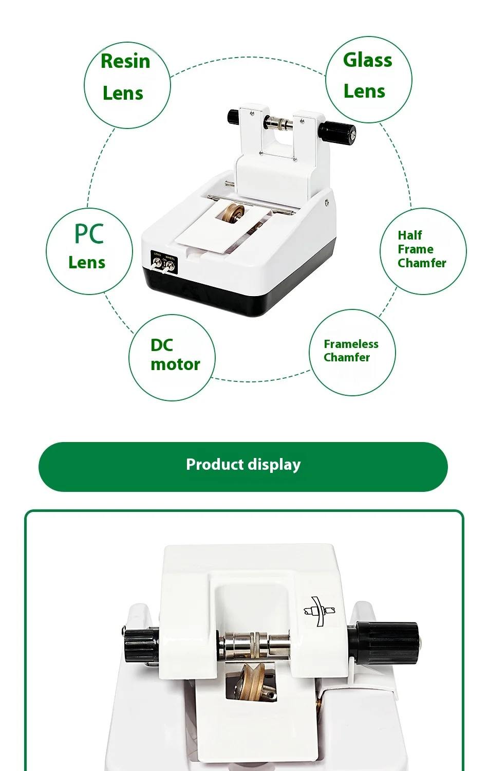 Automatic LY-11A Lens Beveling Machine Large Diamond Grinding Wheel ...