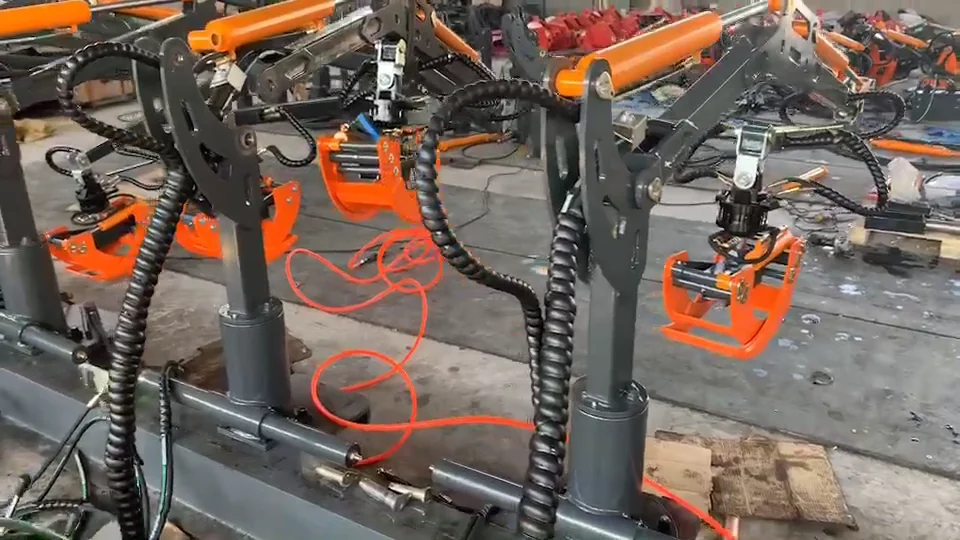 Tractor Mounted Timber Grapple Log Crane In Forestry Machine - Buy ...