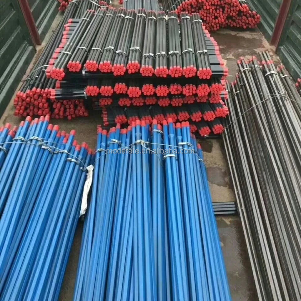 Tapered Drill Pipe Integral Rock Drill Rods With Chisel Bit for Hole ...